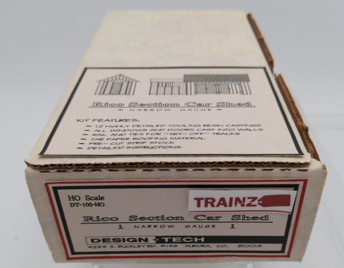Design-Tech DT-100-HO HO Scale Rico Section Car Shed Kit – Trainz