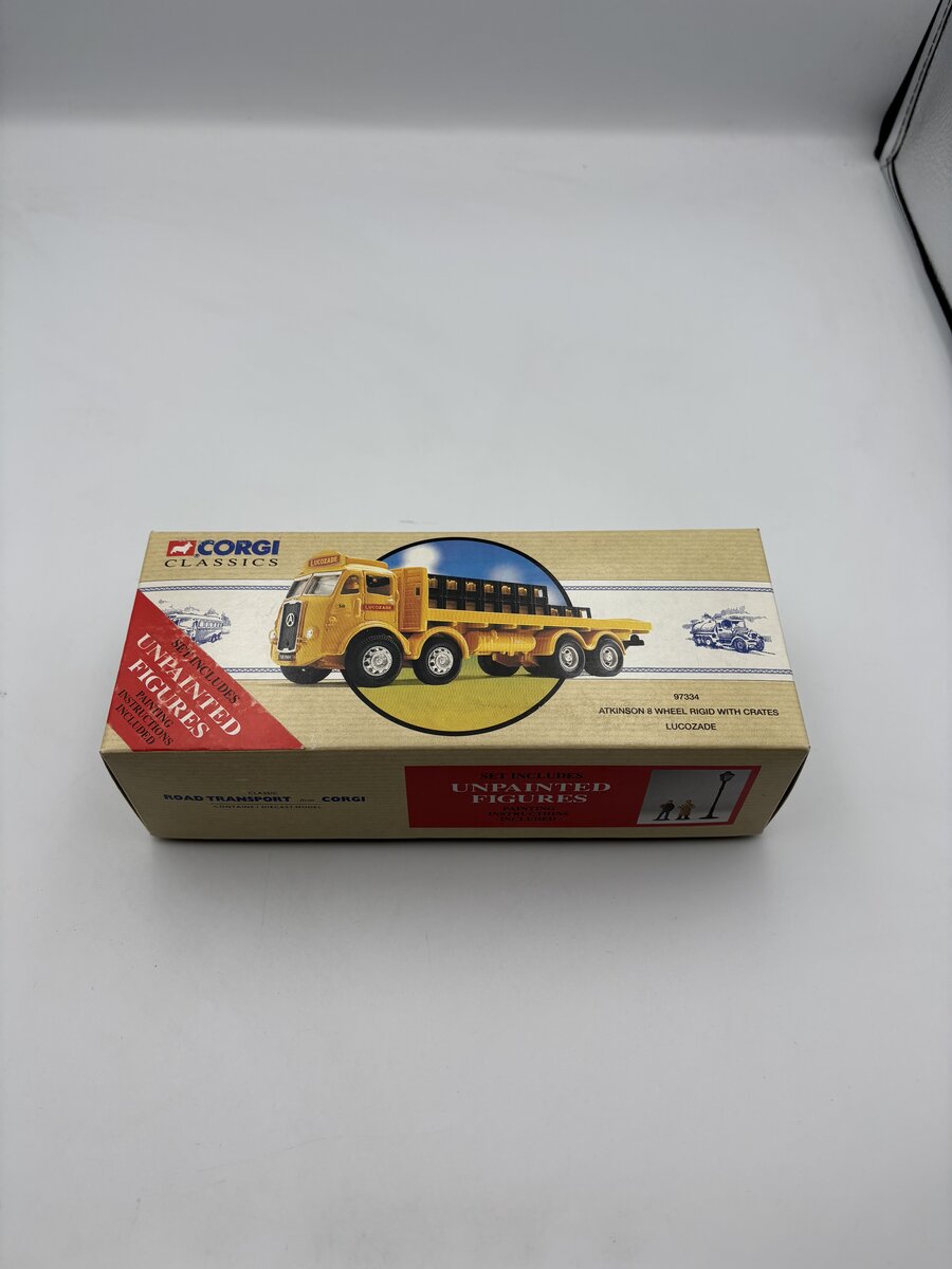 Corgi 97334 Atkinson 8 Wheel Rigid With Crates Lucozade – Trainz