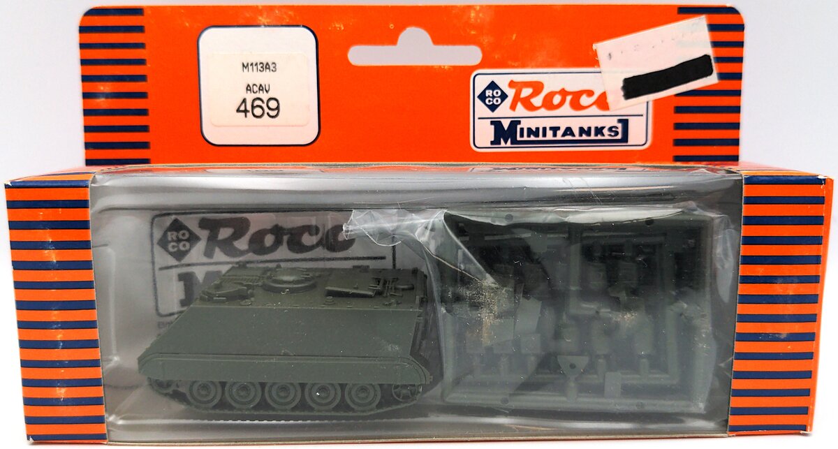 Roco 469 HO Scale MiniTanks ACAV M113A3 Tank Plastic Kit – Trainz