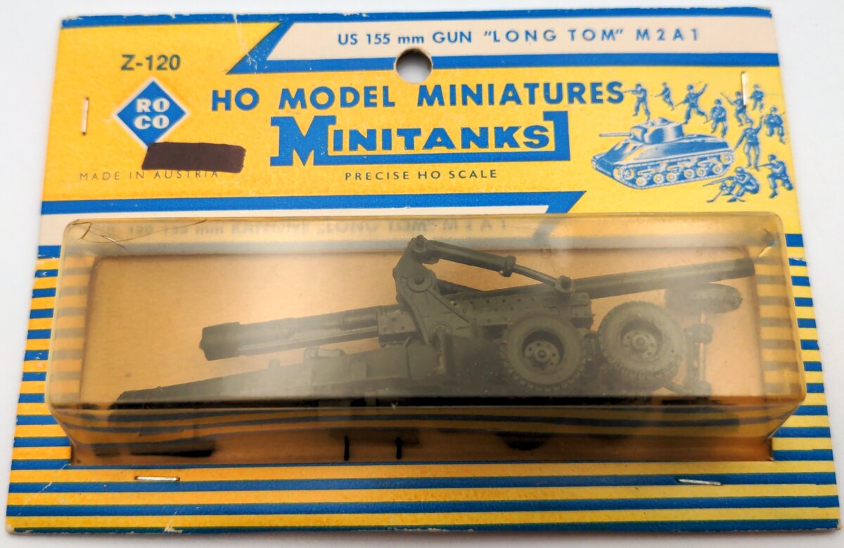 Roco Z-120 US "Long Tom" M2A1 US 155mm Gun – Trainz