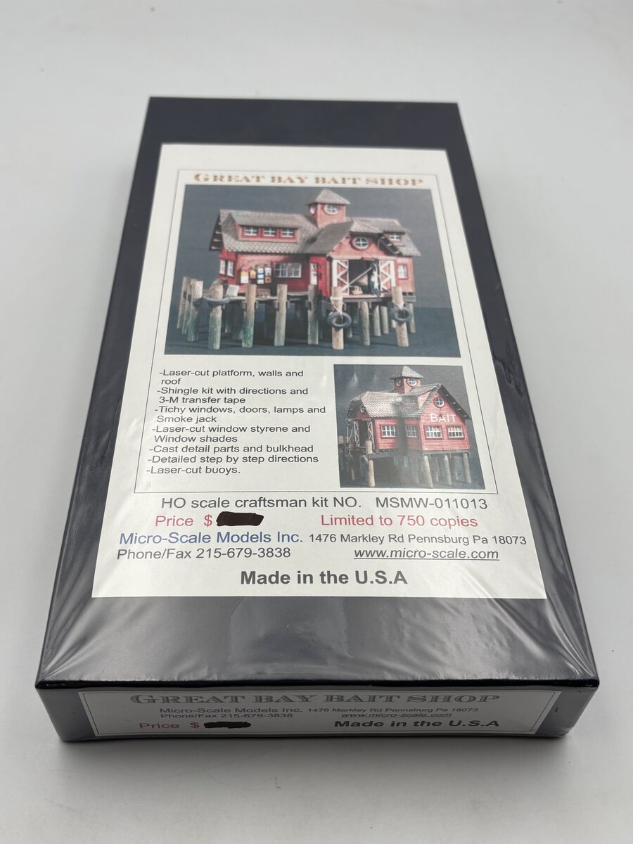 Micro-Scale Models MSMW-011013 HO Scale Great Bay Bait Shop Build Kit ...
