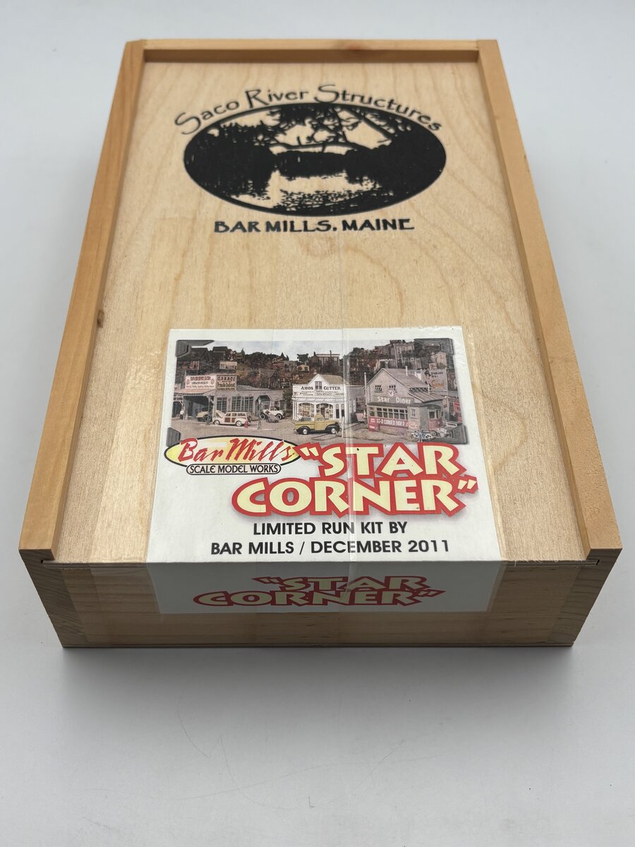 Bar Mills HO Scale Star Corner Diner, General Store, Garage Build Kit ...