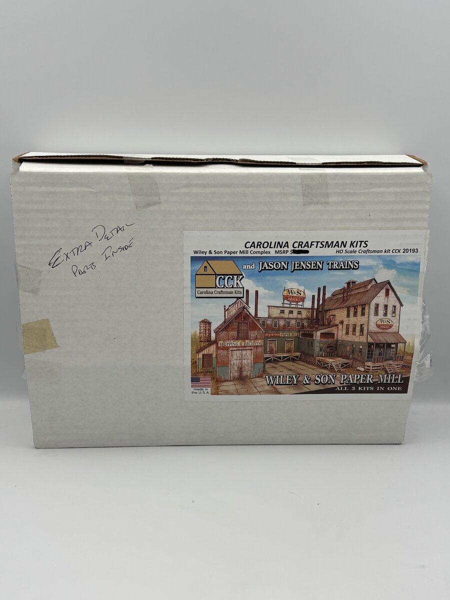 Carolina Craftsman CCK20193 HO Scale Wiley & Son Paper Mill Complex Bu ...