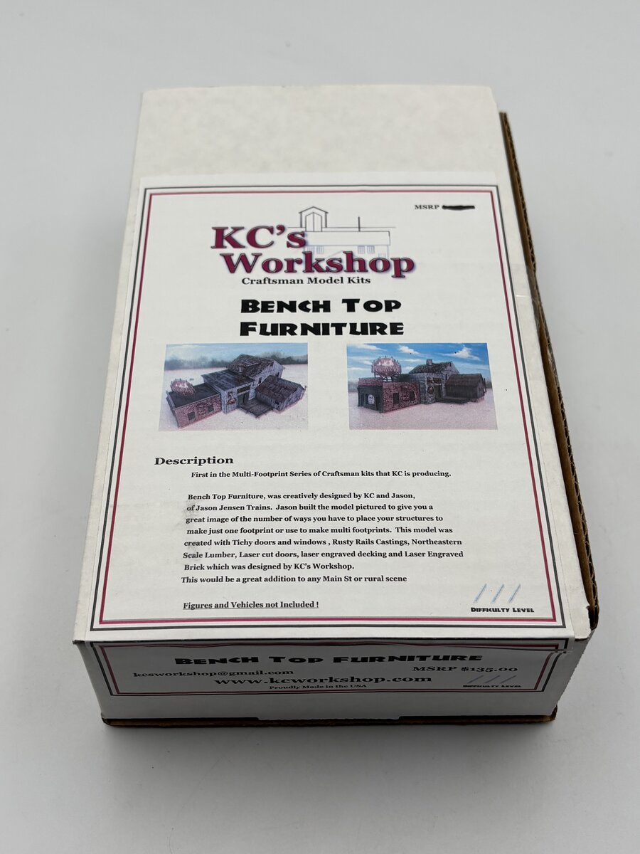 KC'S Workshop HO Scale Bench Top Furniture Build Kit – Trainz