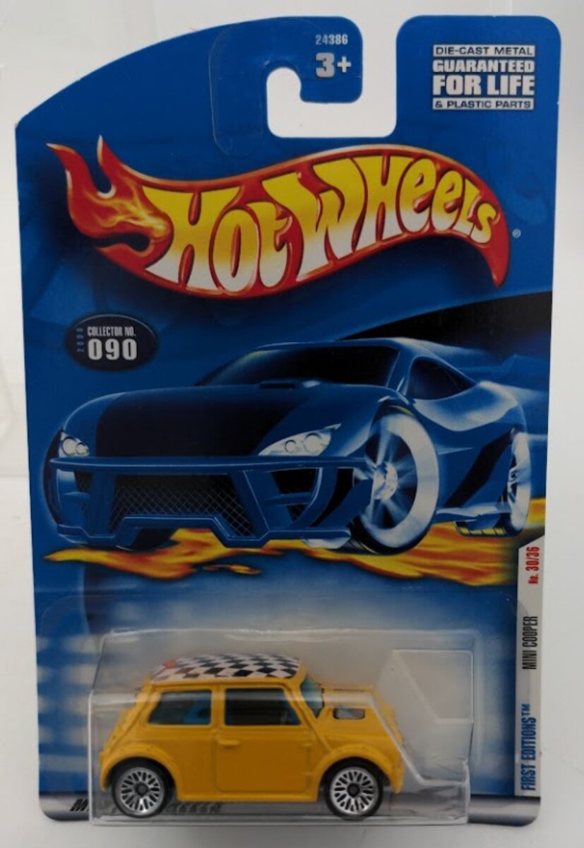 Mattel 24386 Hot Wheels 1:64 Mini Cooper 2000 First Editions Collector ...