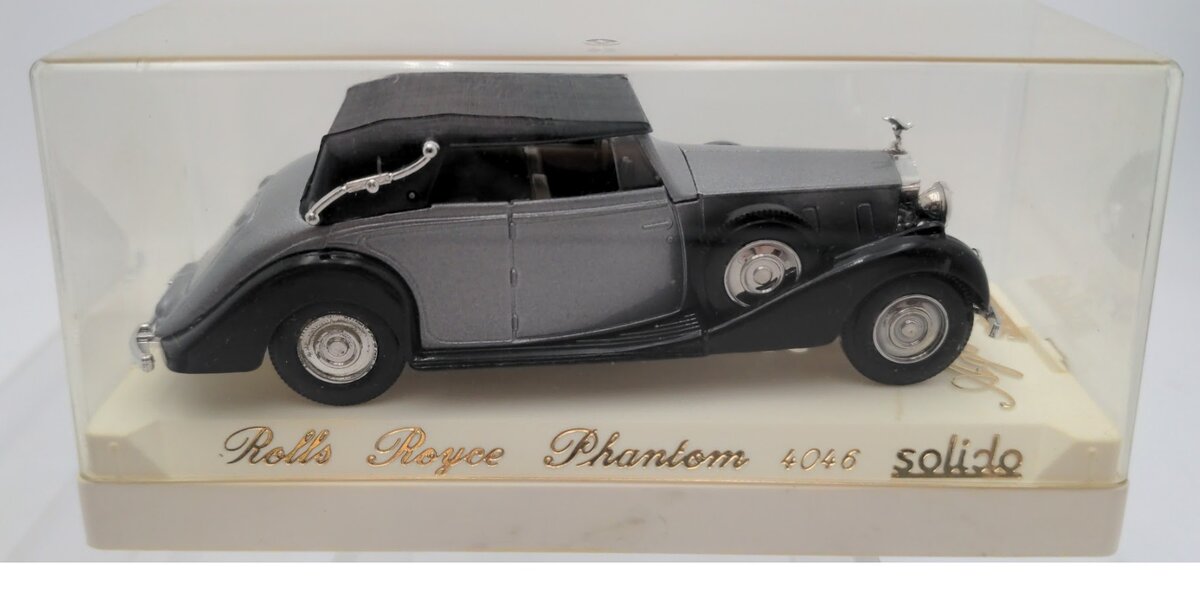 Solido 4046 1:43 Age D'Or Black/Silver Rolls Royce Phantom Die Cast Ca ...
