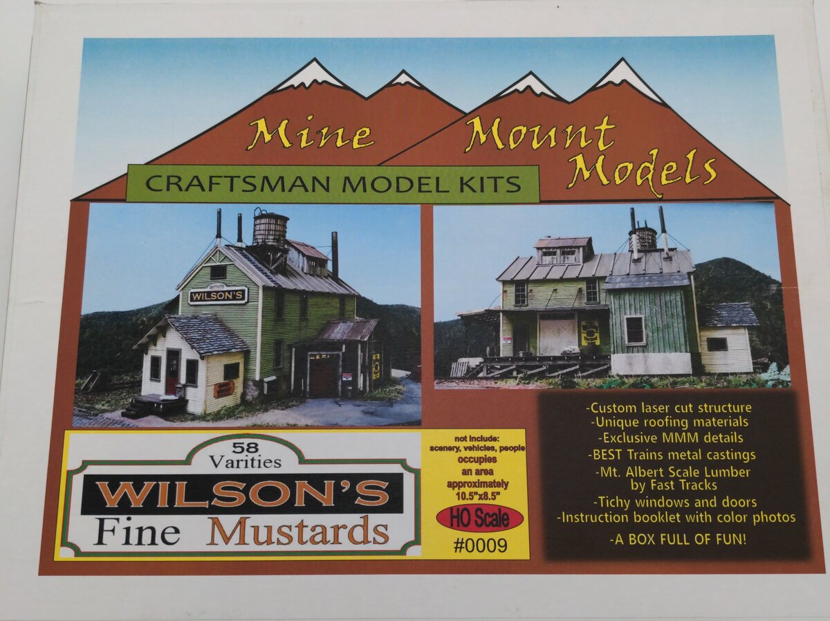 Mine Mount Models 0009 HO Wilson's Fine Mustards Model Kit – Trainz