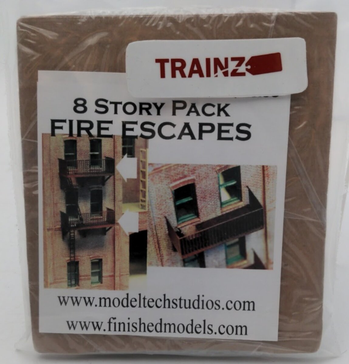 Model Tech Studios D0281 HO Scale Fire Escapes Story Pack (Set of 8 ...