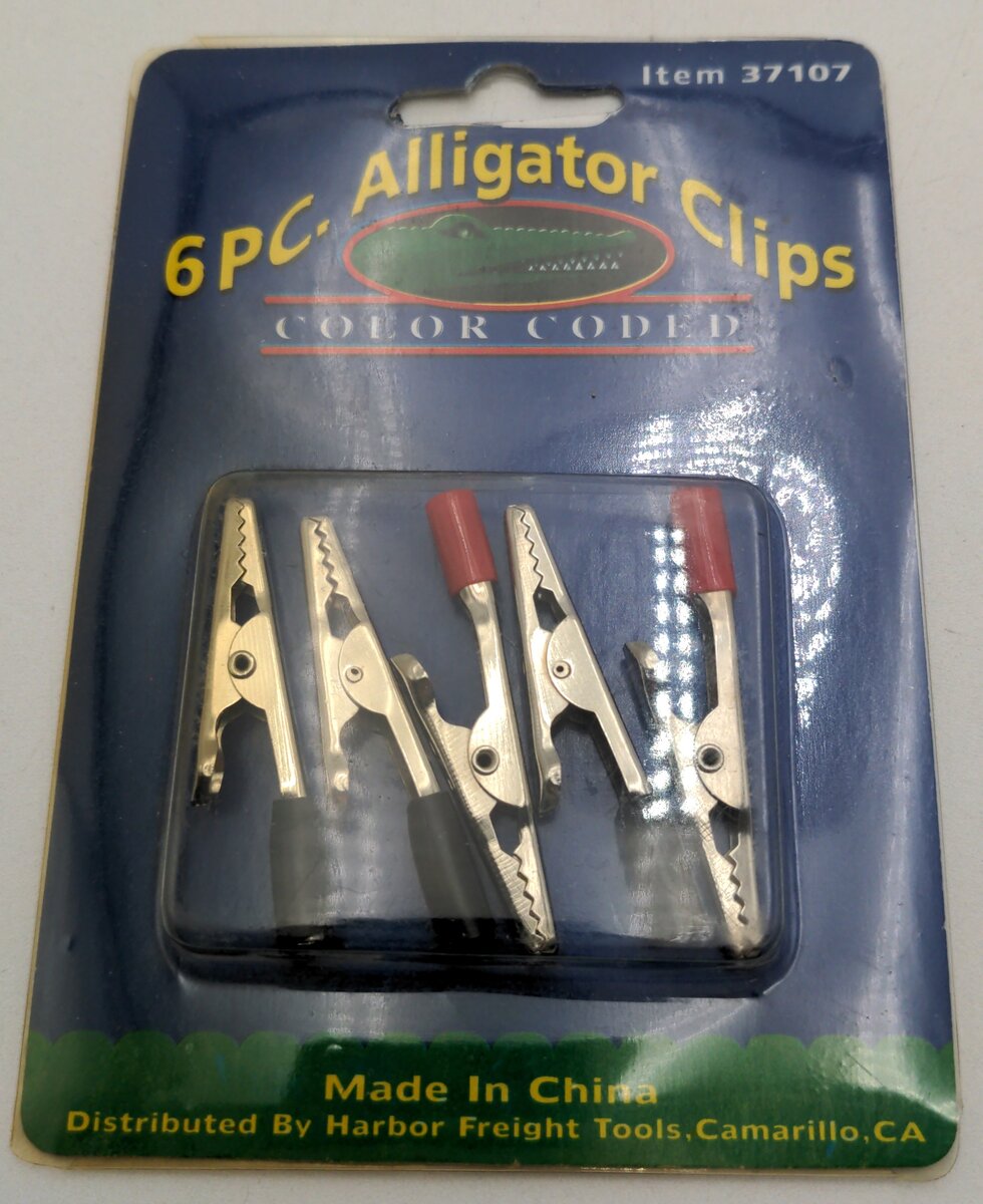 Harbor Freight 37107 Alligator Clips Color Coded 6 PCS – Trainz