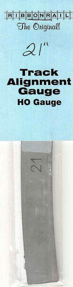 Ribbonrail 21 HO 5 Track Alignment Gauge - Curved 21 Radius – Trainz