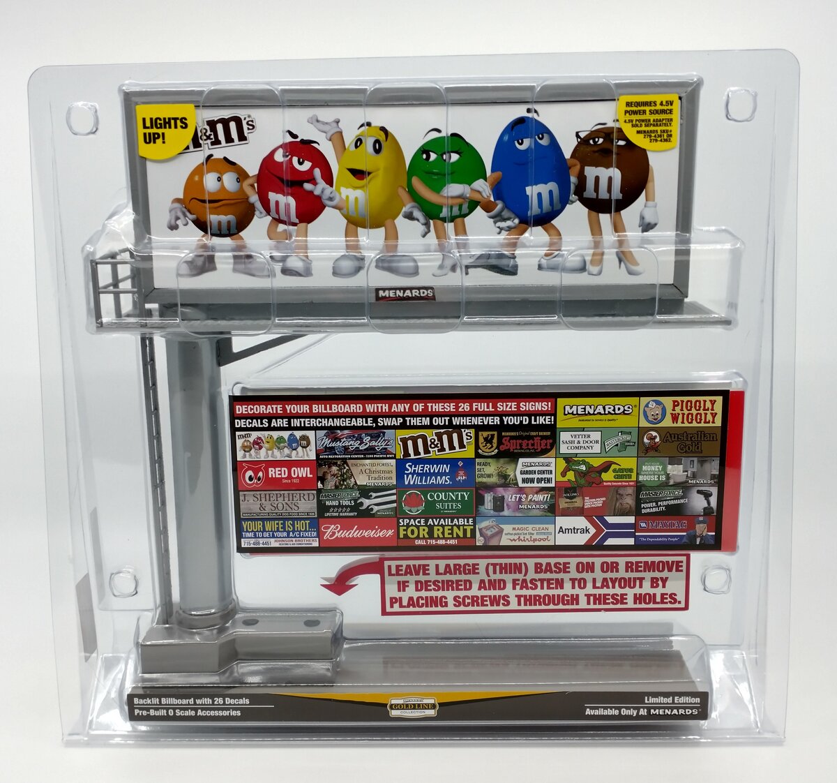 Menards 279-4289 O Blacklight Billboard w/ 26 Decals – Trainz