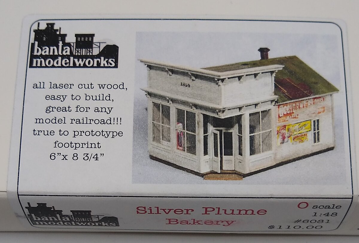 Banta Model Works 6081 O Scale Silver Plume Bakery Building Laser-Cut – Trainz