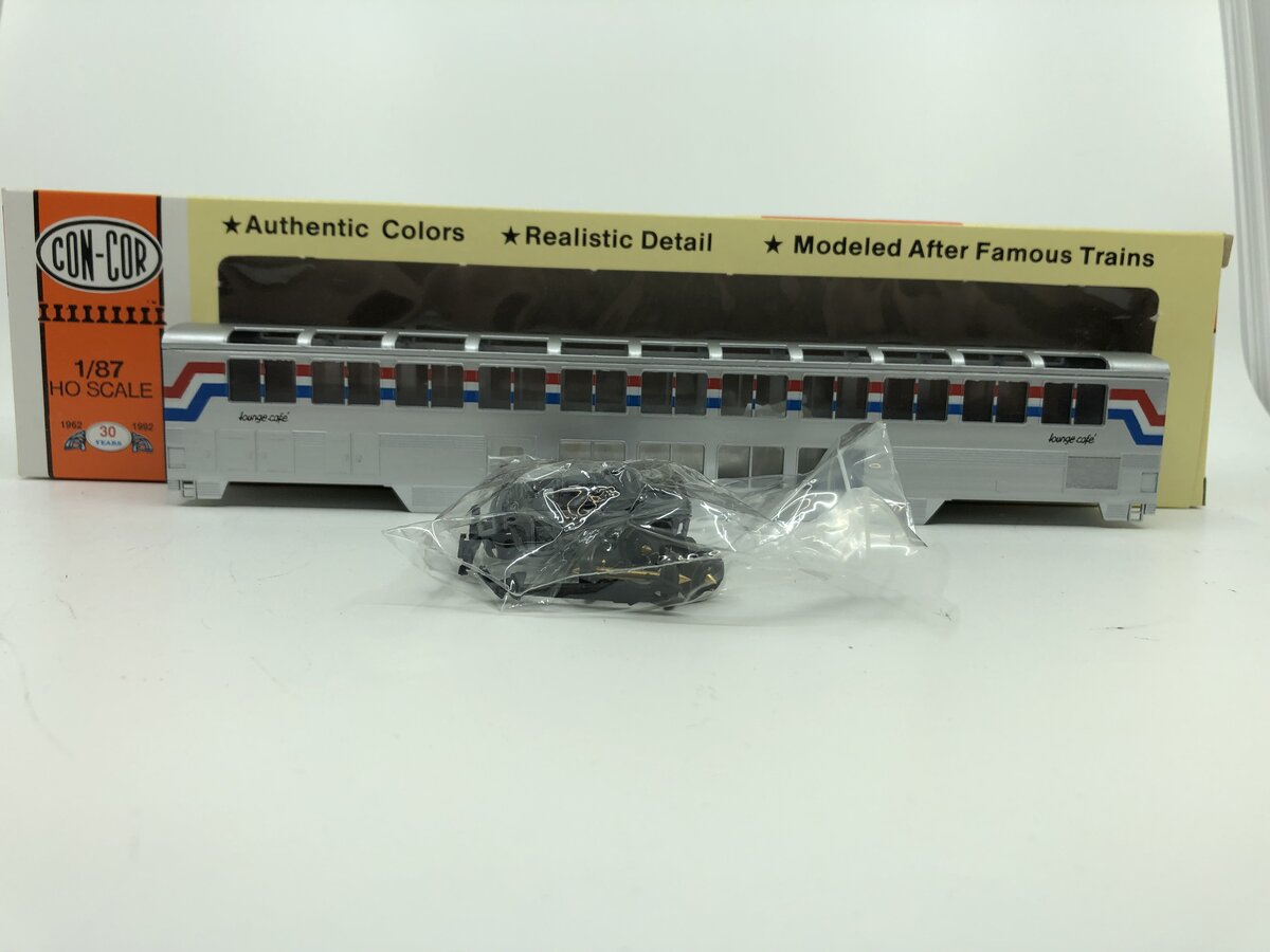 Con-Cor 0001-0842 HO Scale Amtrak Superliner Phase III Lounge Cafe Car ...