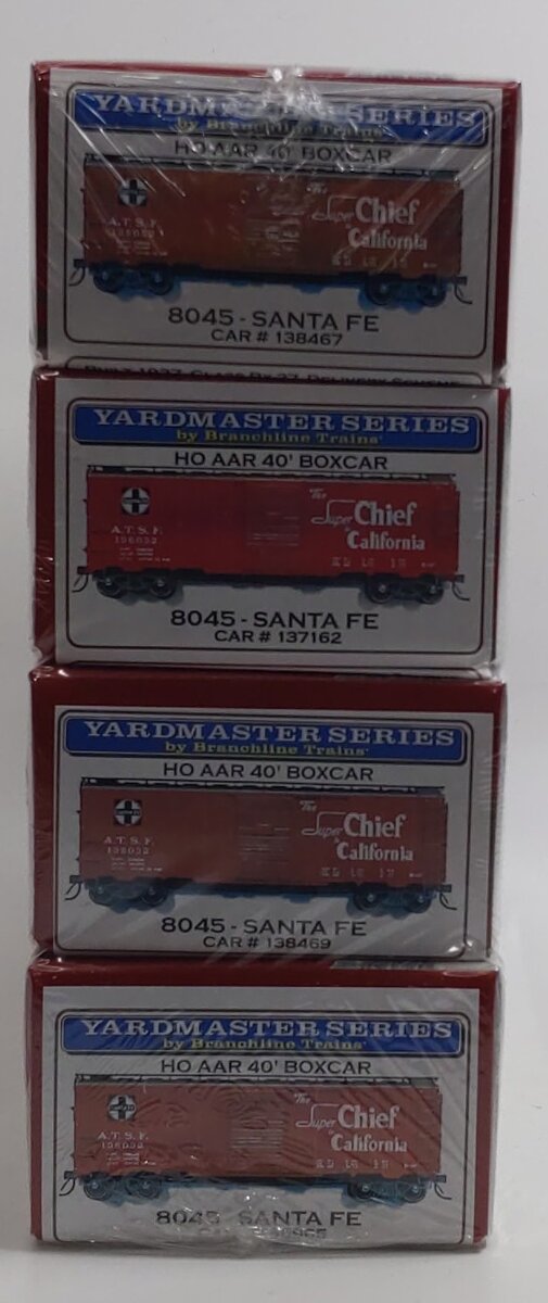Branchline Trains 8045 HO Scale Santa Fe AAR 40' Boxcar (Set of 4) Kit ...