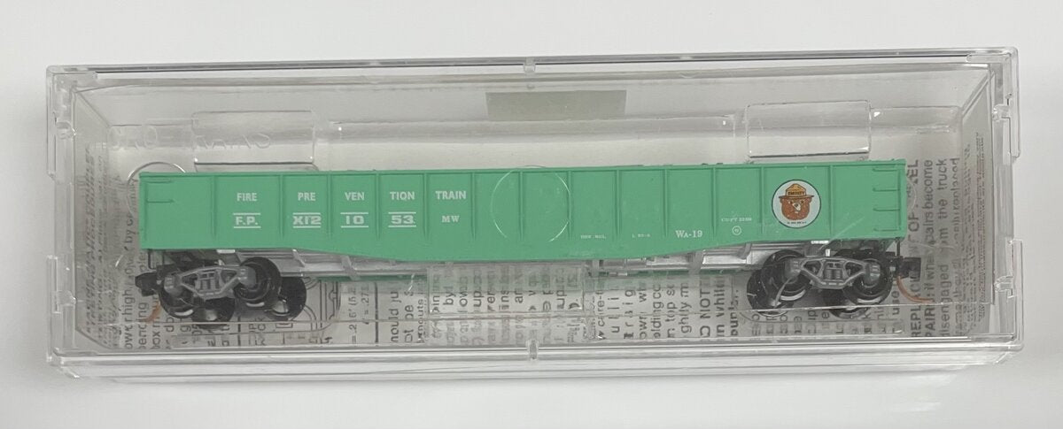 Micro-Trains 04600360 N Smokey Bear 50' Fishbelly Side Gondola #X12105 – Trainz