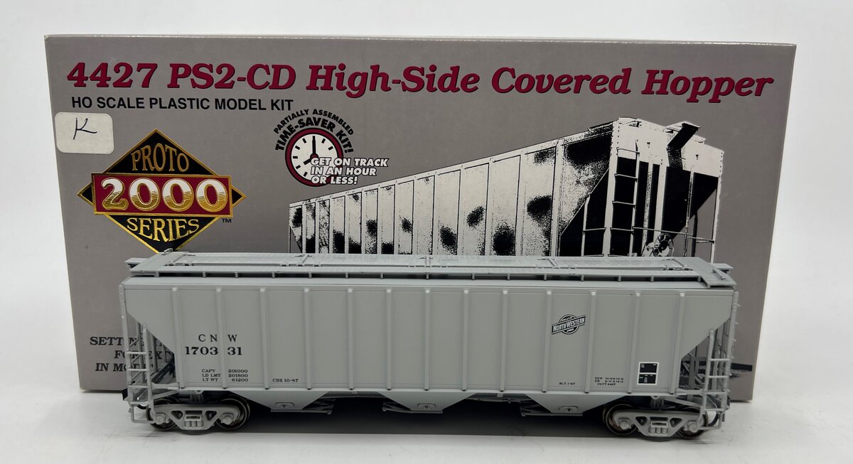 Proto 2000 170331 HO Life Like C&NW 4427 PS2-CD High Side Covered Hopp ...