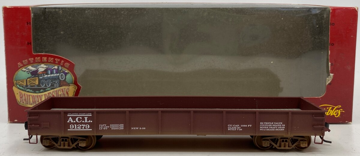 Ertl 4984 HO Scale Atlantic Coastline 40' Low-Side Gondola #91279 – Trainz