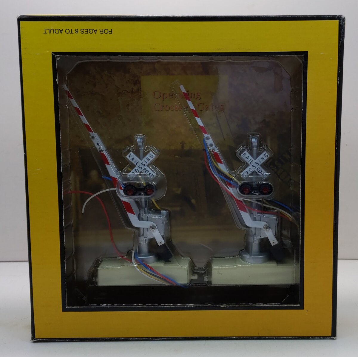 MTH 30-11012 O Gauge Operating Crossing Gates Signal (Box of 2) EX/Box ...