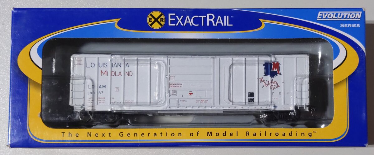 ExactRail EE-1606-5 HO Louisiana Midland USRE Box Car #88087 LN/Box ...
