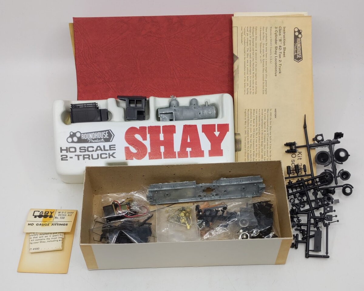 Roundhouse 360 Ho Undecorated 2 Truck Shay Kit Trainz
