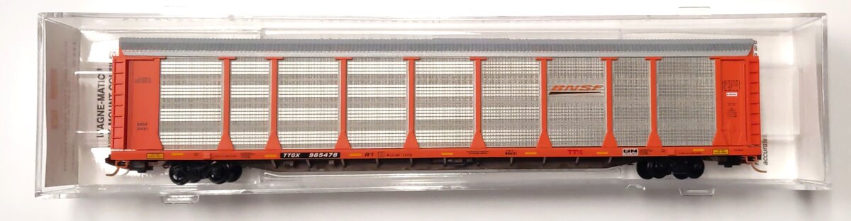 Micro-Trains 11100160 N BNSF 89' Tri-Level Enclosed Autorack #965476 – Trainz