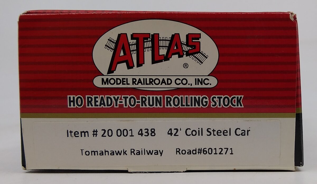 Atlas 20001438 HO Tomahawk Railway 42' Coil Steel Car #601271 – Trainz