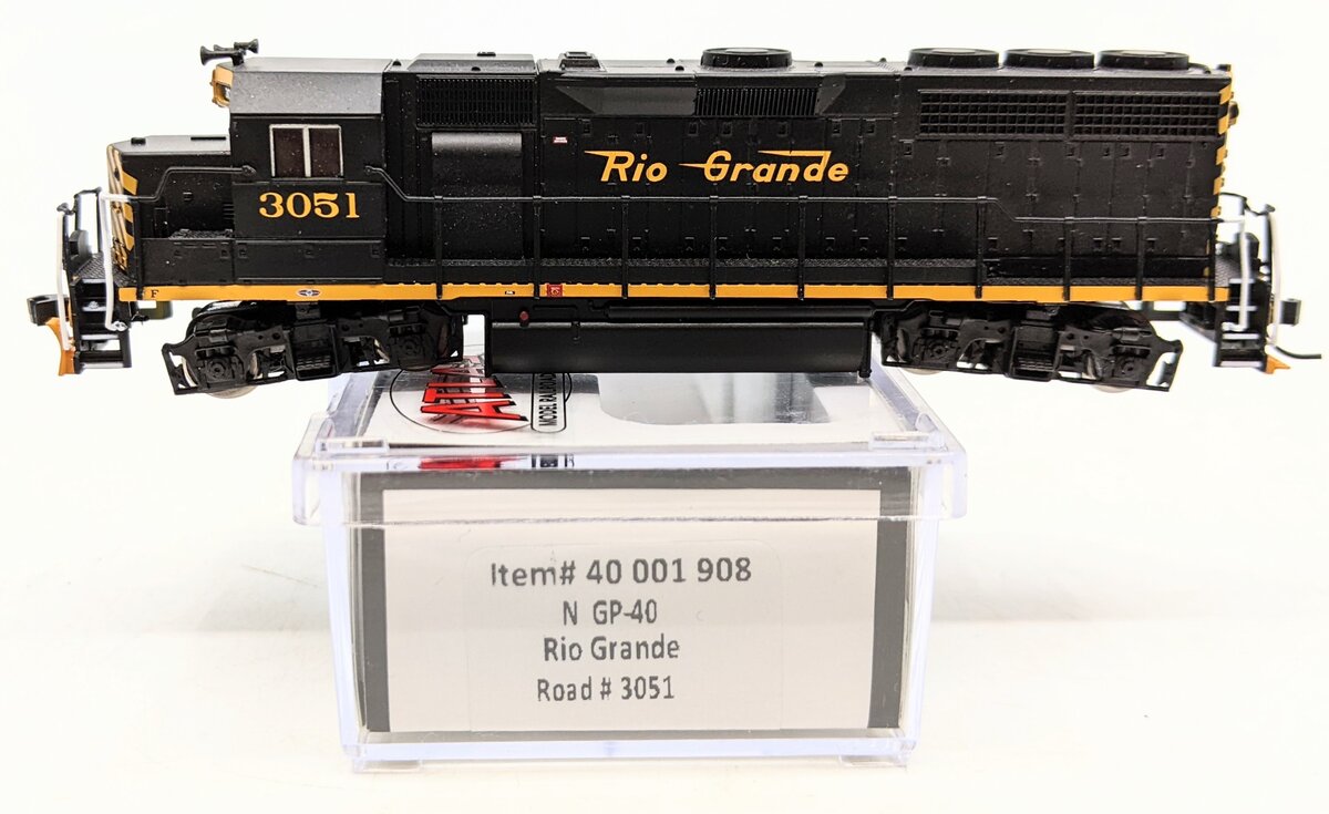 Atlas 40001908 N Scale Rio Grande GP-40 Diesel Locomotive #3051 – Trainz