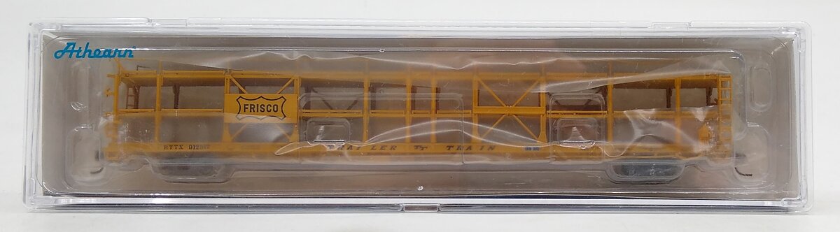 Athearn 14420 N Frisco/RTTX F89-F Tri-Level Auto Rack #912317 – Trainz