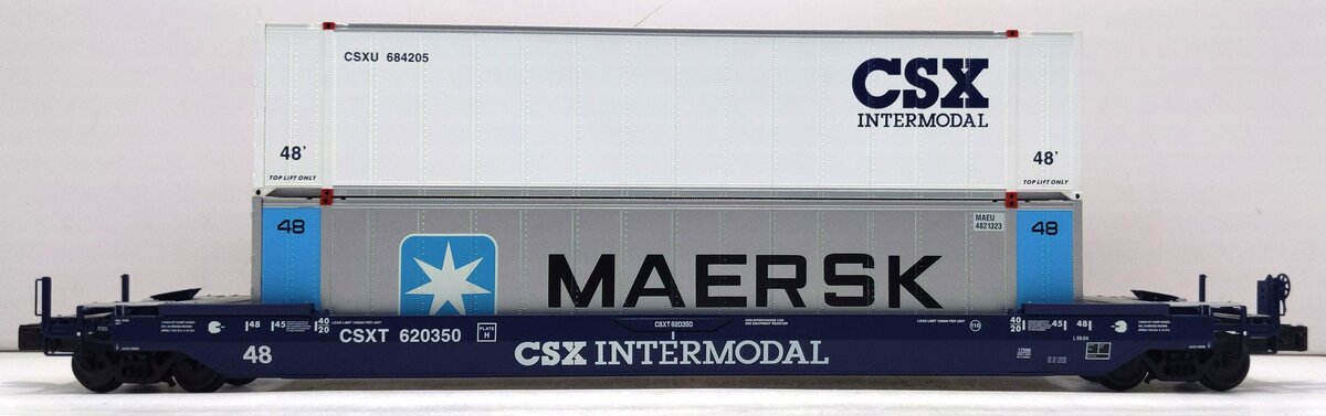 Lionel 6-17588 CSX Husky Stack Flatcar w/ Maersk Container LN – Trainz