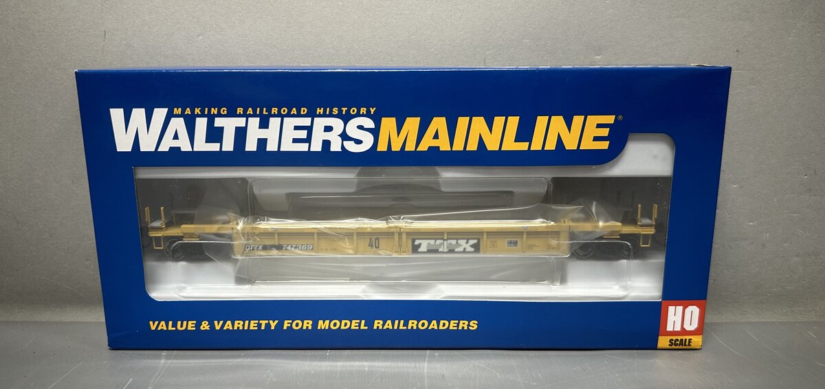 Walthers 910-5626 HO TTX Thrall Rebuilt 40' Well Car #747369 – Trainz