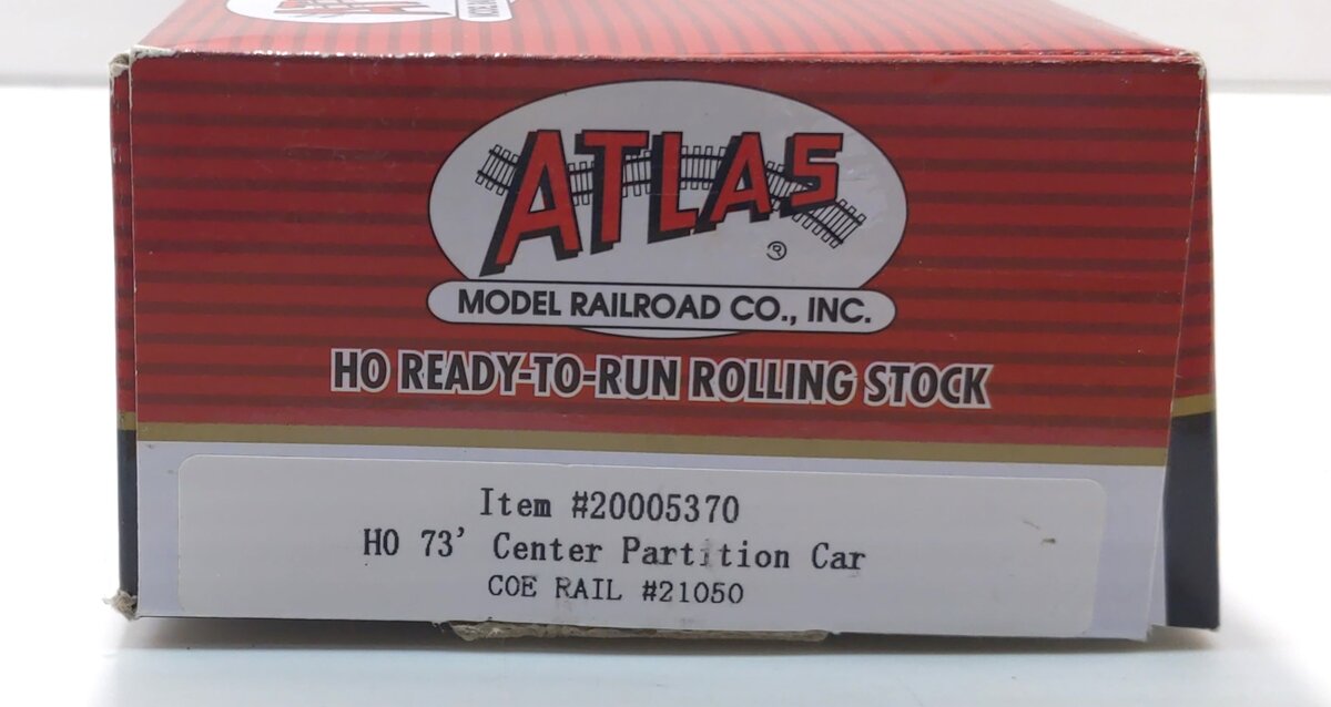 Atlas 20005370 HO Coe Rail 73' Center Partition Car #21050 – Trainz