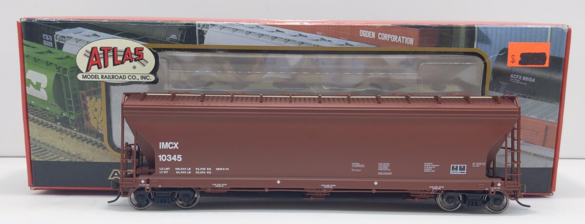 Atlas 20000074 HO Scale IMC Centerflow Hopper #10345 VG/Box – Trainz