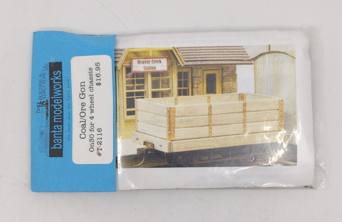 Banta Model Works T-2116 On30 Coal/Ore Gon Kit – Trainz