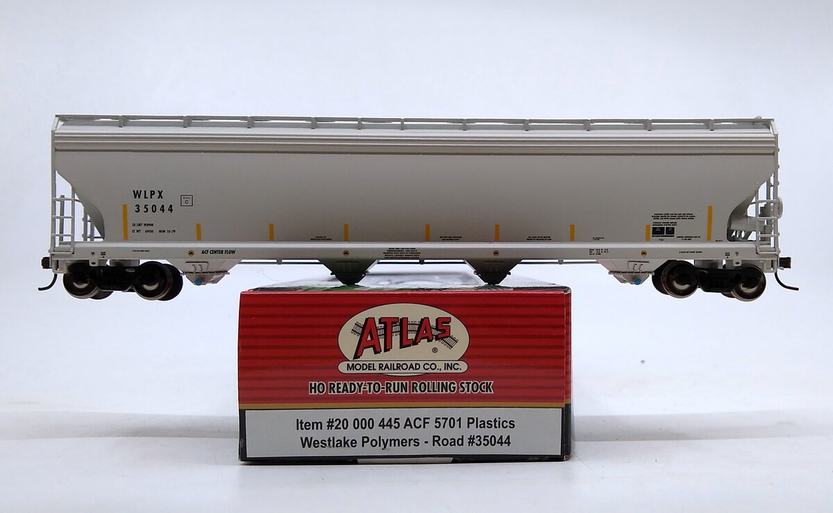 Atlas 20000445 HO Scale Westlake Polymers ACF 5701 Plastics Hopper #35 ...