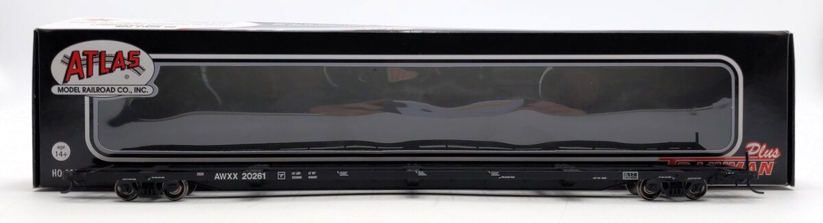 Atlas 20000832 HO Allied Waste 85' Trash Container Flat Car #20261 – Trainz