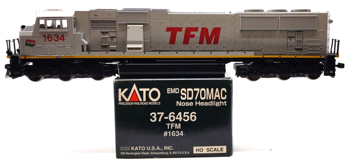 Kato 37-6456 HO Scale TFM SD70MAC Diesel Locomotive #1634 – Trainz