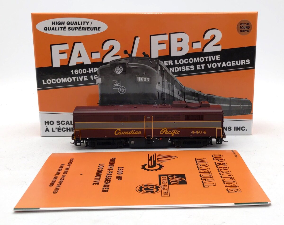 Rapido Trains 22513 HO Canadian Pacific MLW FPB-2 #4464 w/DCC/Sound – Trainz