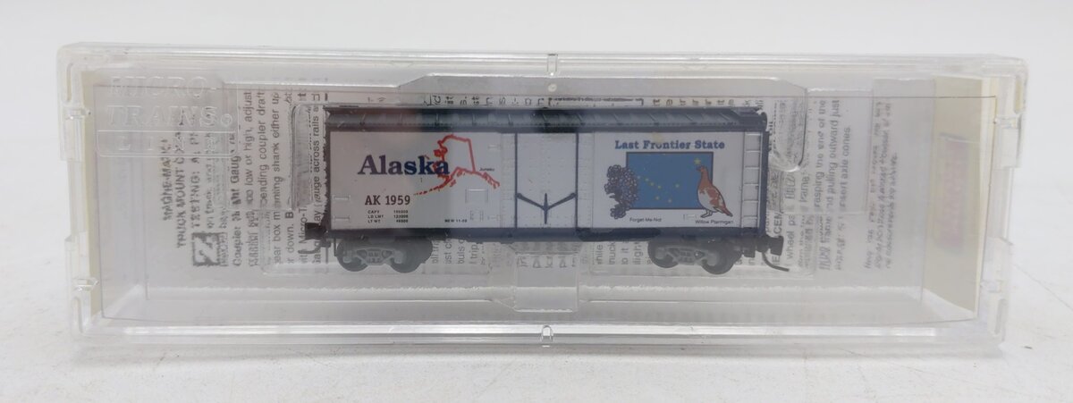 MicroTrains 50200505 Z Scale Alaska State 40' Plug Door Boxcar #1959 ...
