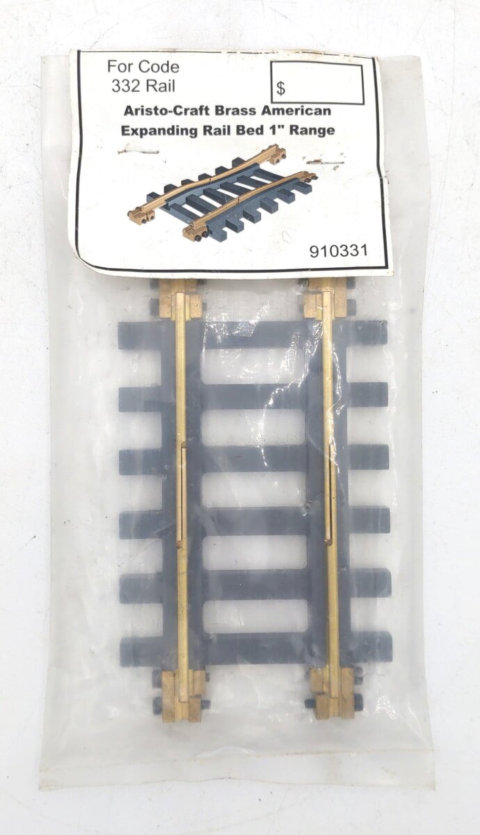 Aristo-Craft 910331 G Scale BRASS American Expanding Rail Bed 1" Range ...