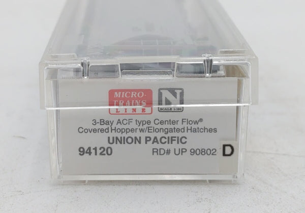 Micro-Trains 09400120 N Union Pacific 3-Bay Center Flow Covered Hopper – Trainz