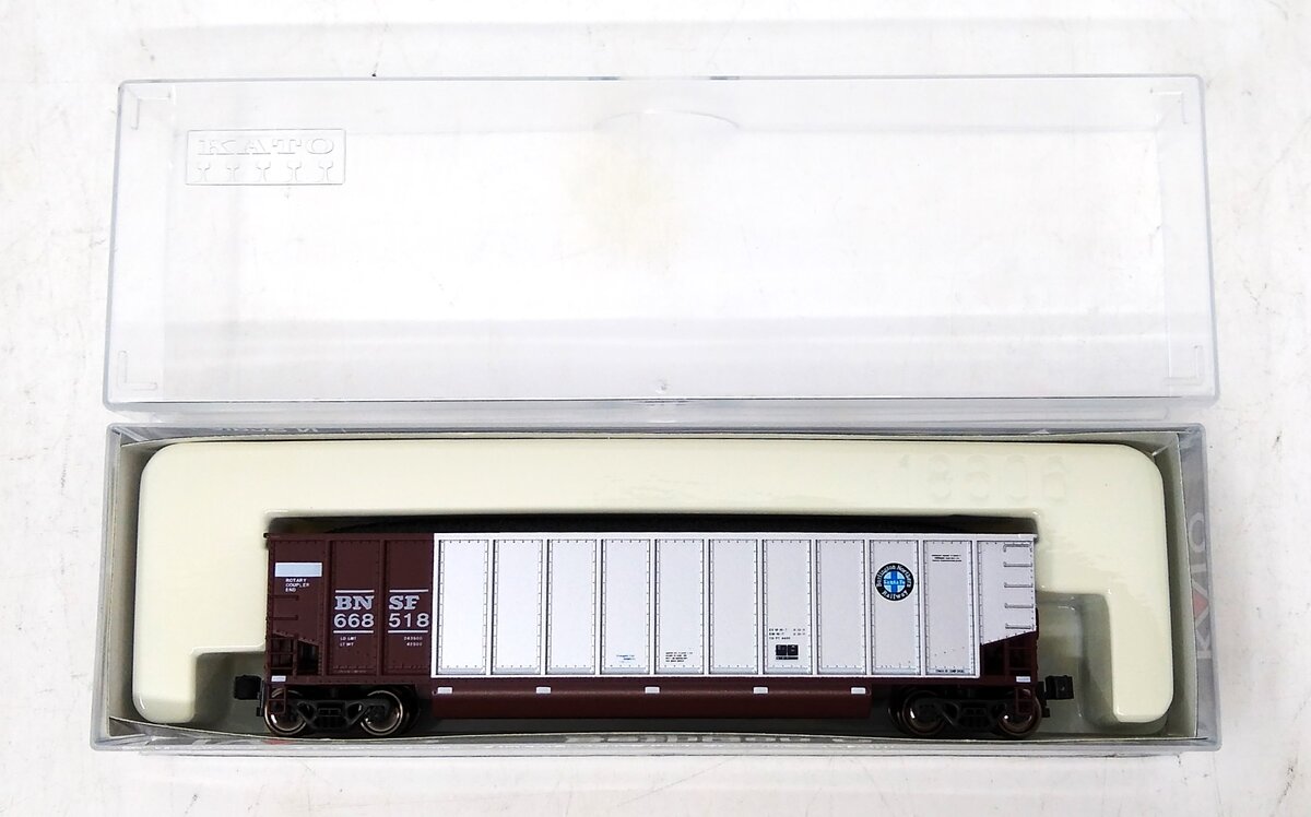 Kato 186-0602 N Scale BNSF BethGon Coalporter Hopper #668518 – Trainz