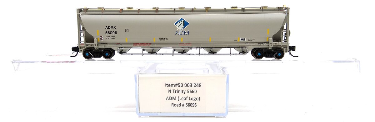 Atlas 50003248 N ADM Trinity 5660 Covered Hopper #56096 – Trainz