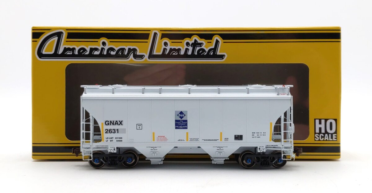 American Limited Models 2018 HO GNAX Trinity 3281 2-Bay Covered Hopper ...