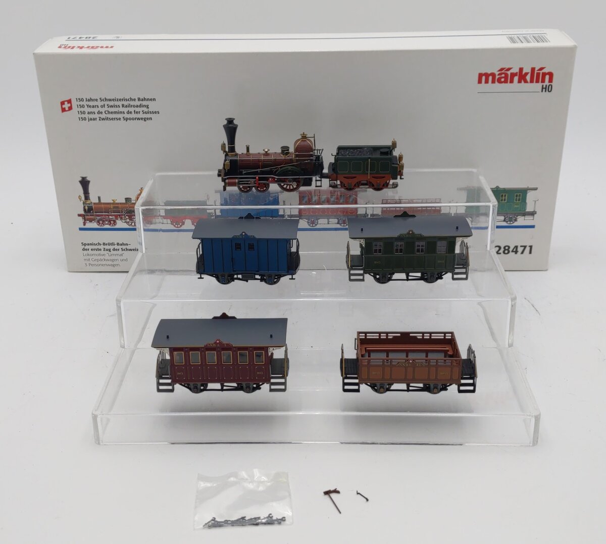 Marklin 28471 Spanish-Bahn HO Gauge Steam Train Set EX/Box – Trainz