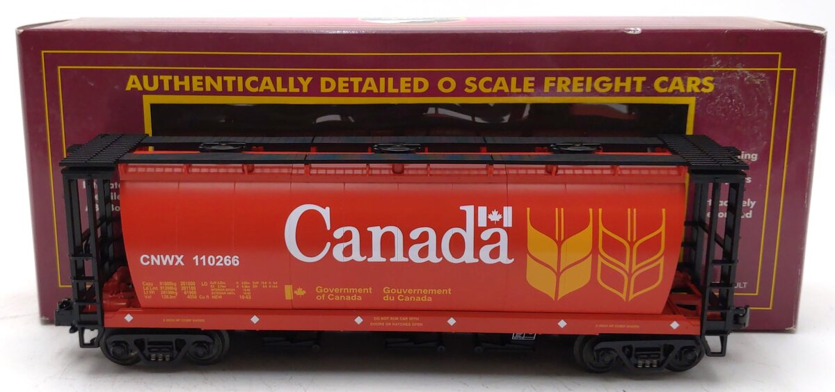 MTH 20-97418 O Canada Cylindrical Grain Hopper #110266 EX/Box – Trainz
