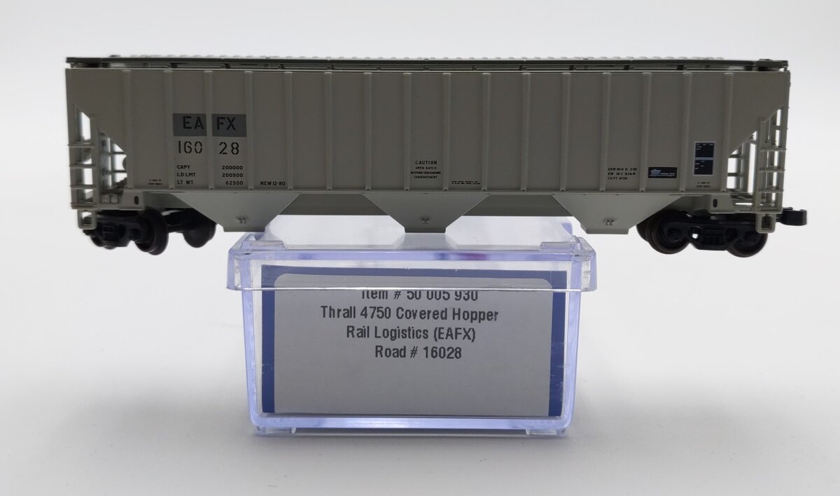 Atlas 50005930 N Rail Logistics Trainman Thrall 4750 Covered Hopper #1 ...