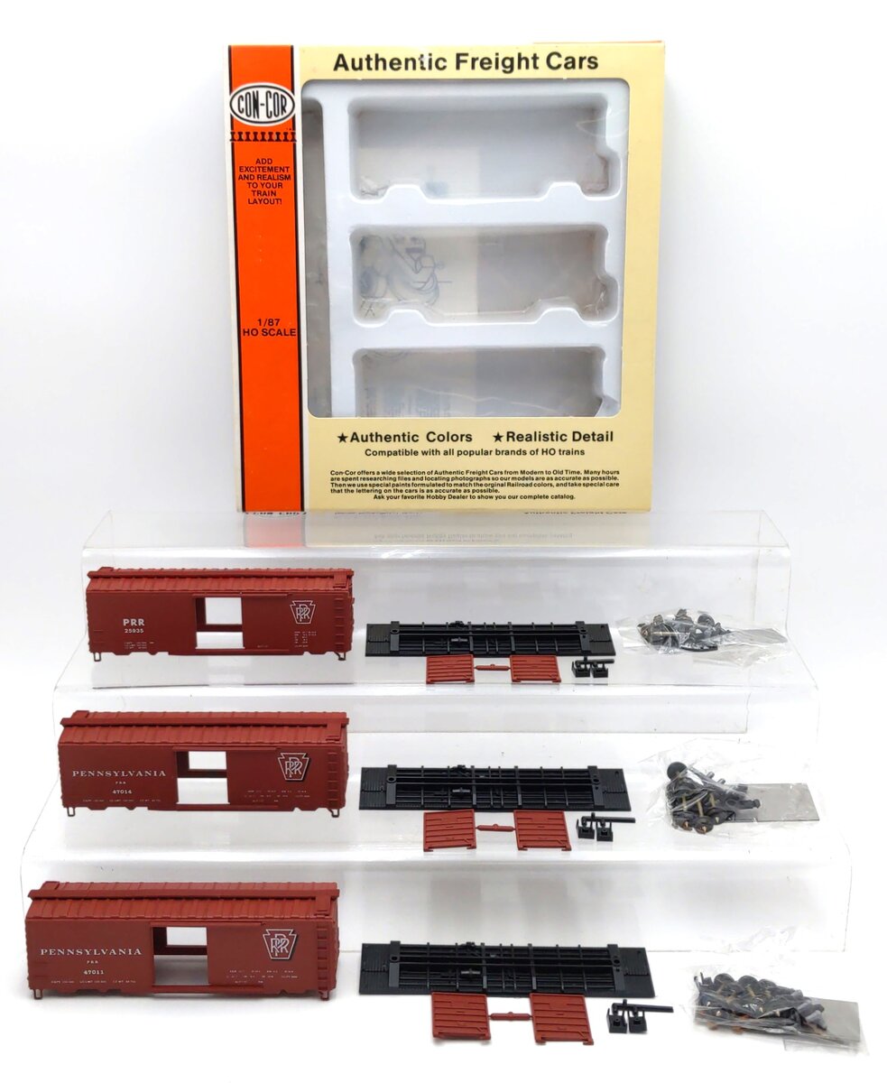 Con-Cor 01-940102 HO Scale Pennsylvania RR 40' PS-1 Box Car Kit (Pack ...