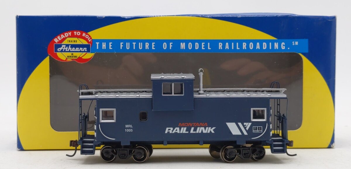 Athearn 75205 HO Montana Rail Link RTR Wide Vision Caboose #1005 – Trainz
