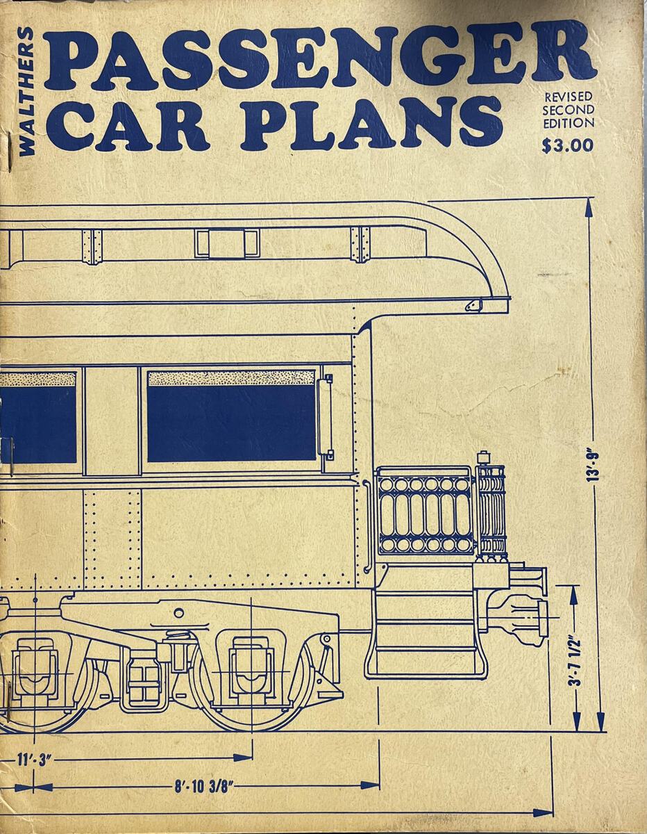 Walthers: Passenger Car Plans Paperback Book By Bruce Walthers – Trainz