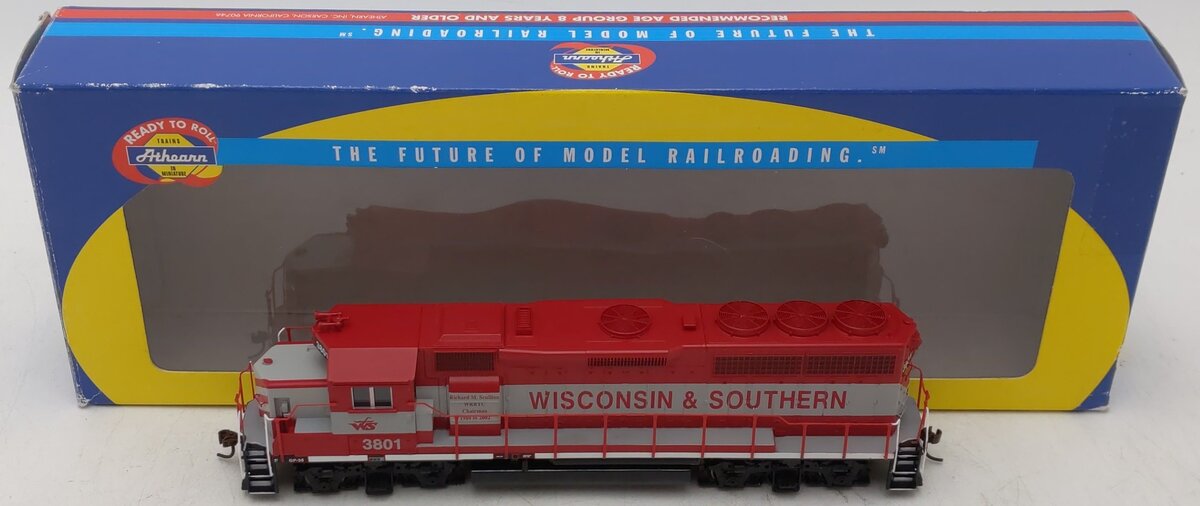 Athearn 79858 HO Scale W&S GP-38-2R Diesel Locomotive #3801 EX/Box – Trainz